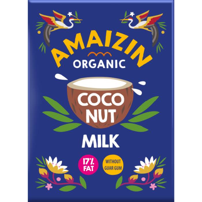 Amaizin - Organic Coconut Milk 17%, 500ml – PlantX UK