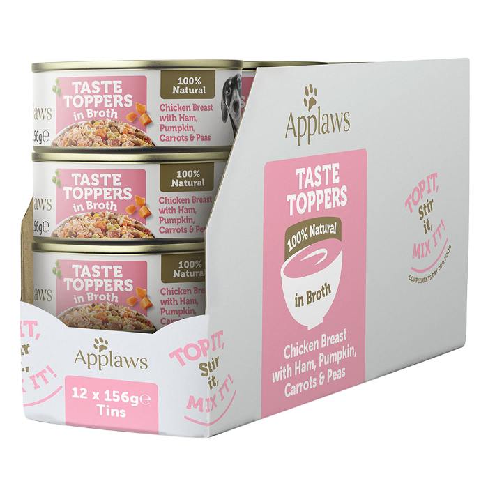 Applaws - Taste Toppers Nat Wet Dog Food, 156g | Pack of 12 | Multiple ...