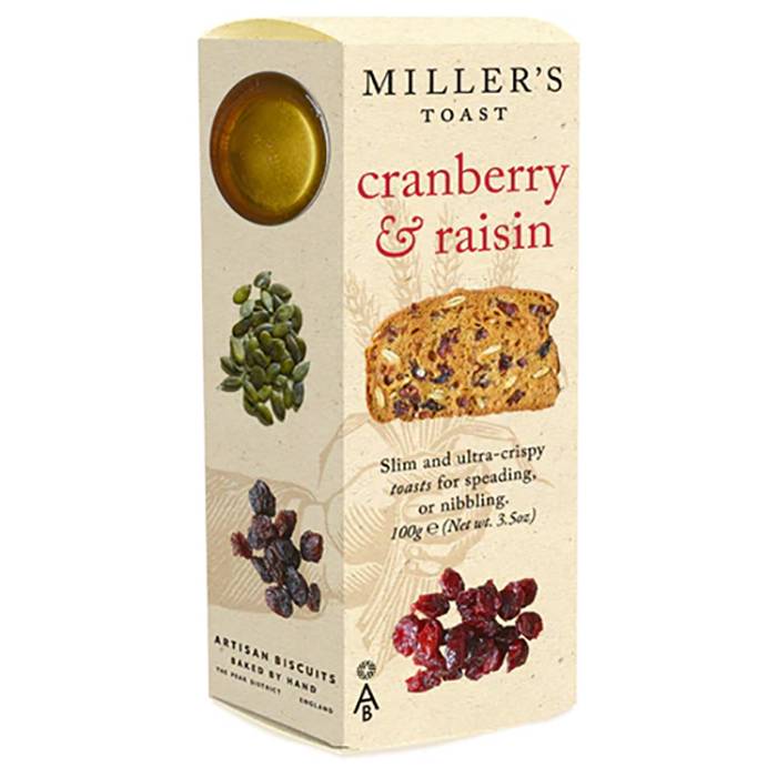 Artisan Biscuits - Miller's Toast, 100g | Multiple Flavours – PlantX UK
