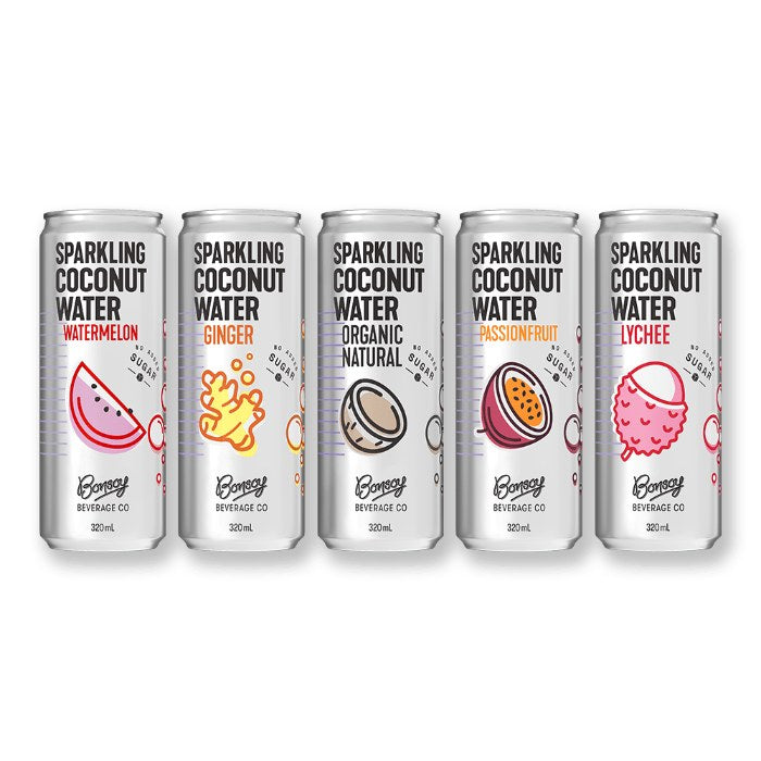 Bonsoy - Organic Sparkling Coconut Water, 250ml | Pack of 12 – PlantX UK
