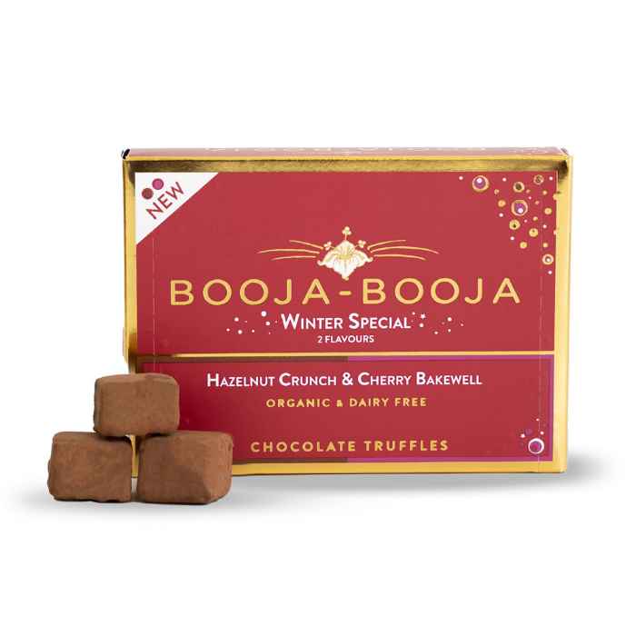 Booja Booja - Organic Winter Special Hazelnut Crunch & Cherry Bakewell ...