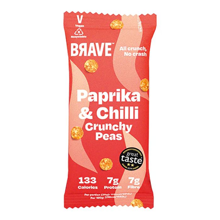 Brave - Roasted Peas Paprika & Chilli, 35g - Pack of 12 – PlantX UK