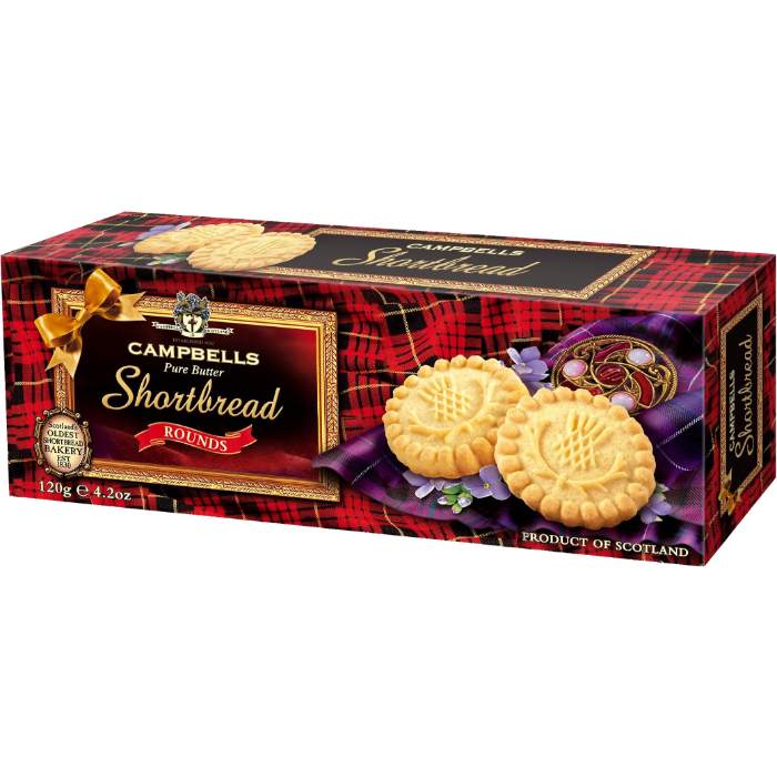 Campbells - Shortbread Rounds Carton, 120g – PlantX UK