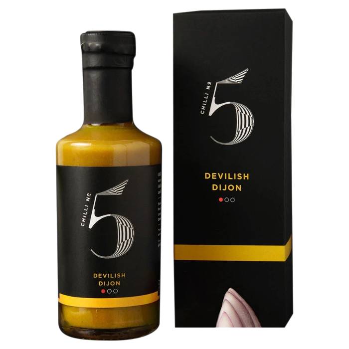 Chilli No. 5 - Devilish Dijon Gourmet Mustard Chilli Hot Sauce Bottle ...