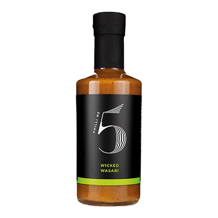 Chilli No. 5 - Wicked Wasabi Gourmet Chilli Hot Sauce Bottle, 200ml ...