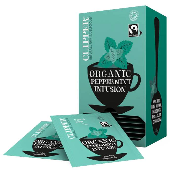 Clipper - Fairtrade Organic Infusion Peppermint Tea | Multiple Sizes ...