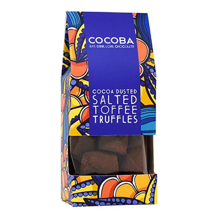 Cocoba - Cocoa Dusted Salted Toffee Truffles, 175g | Pack of 8 – PlantX UK