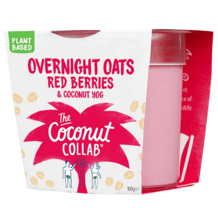 Coconut Collaborative - Overnight Oats Red Berries Yoghurt, 100g | Pac ...