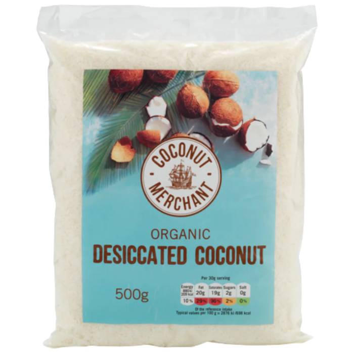 Coconut Merchant - Organic Desiccated Coconut, 500g – PlantX UK