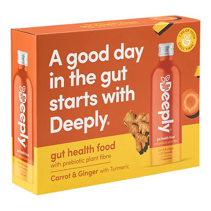 Deeply - Prebiotic Carrot & Ginger | Multiple Sizes – PlantX UK