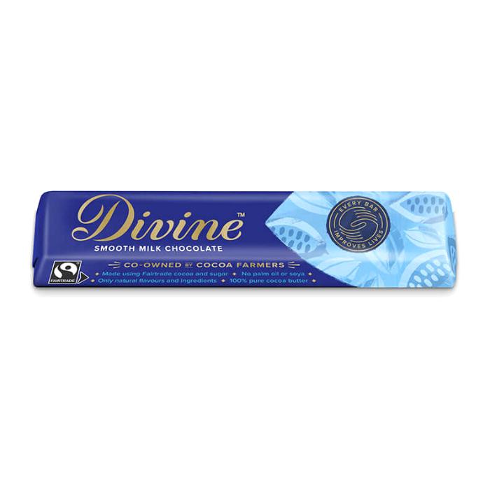 Divine - Milk Chocolate Bar, 35g | Pack of 30 – PlantX UK
