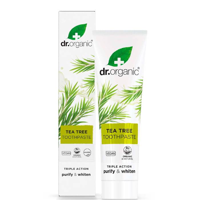 Dr. Organic - Tea Tree Toothpaste, 100ml – PlantX UK