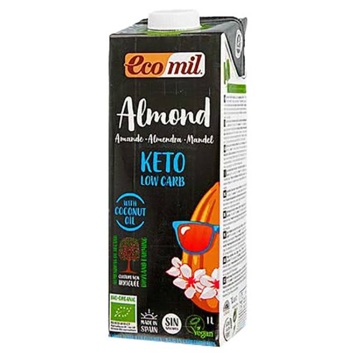 Ecomil - Organic Almond Milk Sugar-Free Keto Drink, 1L – PlantX UK