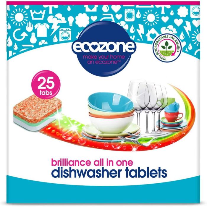 Ecozone - Brilliance All in One Dishwasher Tablets | Multiple Sizes ...