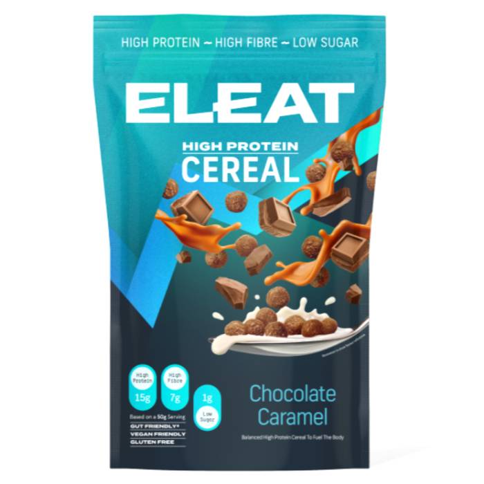 Eleat - High Protein Chocolate Caramel Cereal | Multiple Sizes – PlantX UK