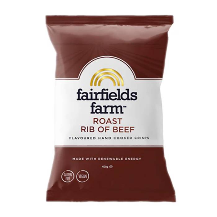 Fairfields Farm Crisps - Roast Rib of Beef Crisps | Multiple Sizes ...