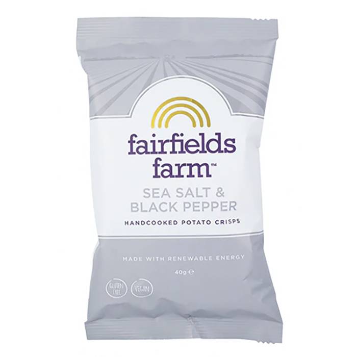 Fairfields Farm Crisps - Salt & Black Pepper Crisps | Multiple Sizes ...