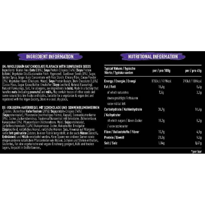 Fuel10K - Chocolate Oat Bar, 45g | Pack of 16 – PlantX UK