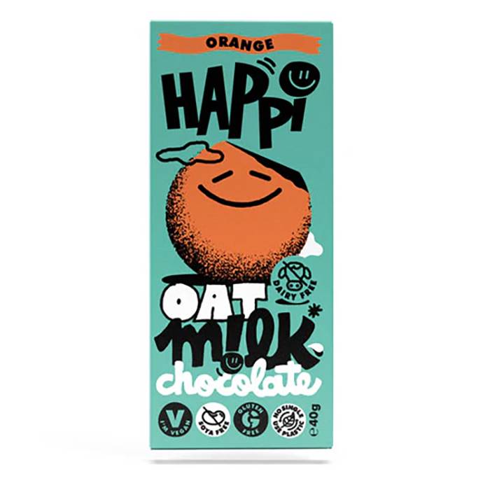 HAPPi - Orange Oat M!Lk Chocolate | Multiple Sizes – PlantX UK