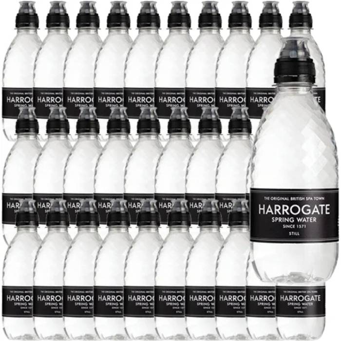Harrogate Water - PET Spring Water Sports Cap | Multiple Sizes – PlantX UK