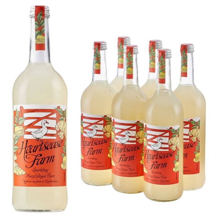 Heartsease Farm - Sparkling Fiery Ginger Beer, 750ml| Pack of 6 – PlantX UK