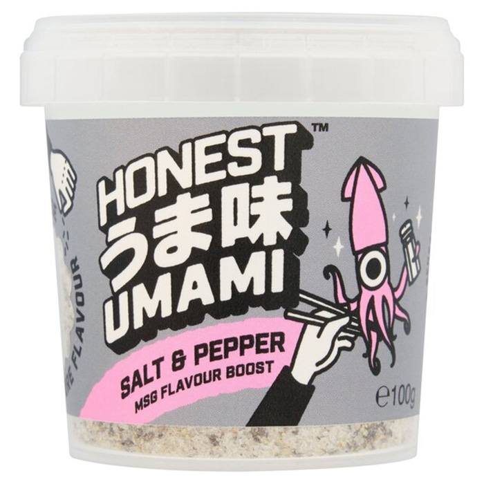 Honest Umami - Salt & Pepper MSG Flavour Boost, 100g | Pack of 12 ...