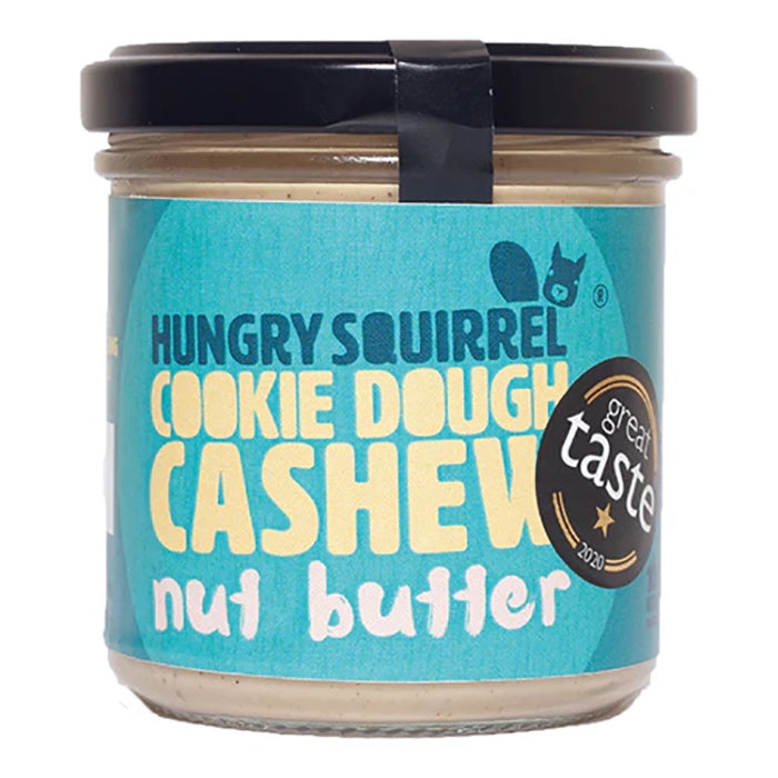 Hungry Squirrel - Cookie Dough Cashew Butter Jar, 180g - Pack of 6 ...