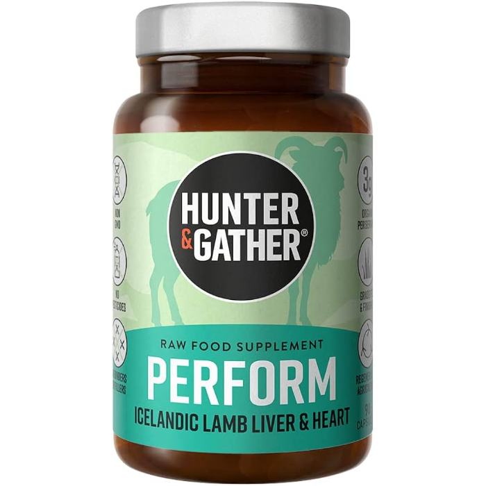 Hunter & Gather - Perform - Wild Grass Fed Lamb, 90 Capsules – PlantX UK