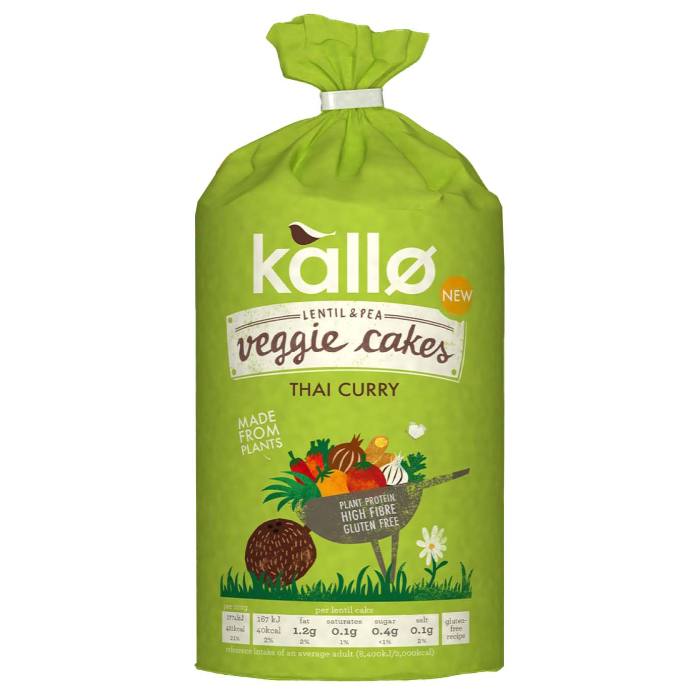 Kallo - Thai Veggie Cake, 122g | Pack of 6 – PlantX UK