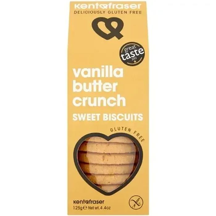 Kent & Fraser - Vanilla Butter Crunchsweet Biscuits, 125g | Pack of 6 ...