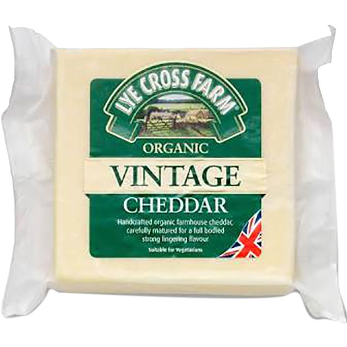 Lye Cross Farm - Organic Vintage Cheddar, 245g – PlantX UK