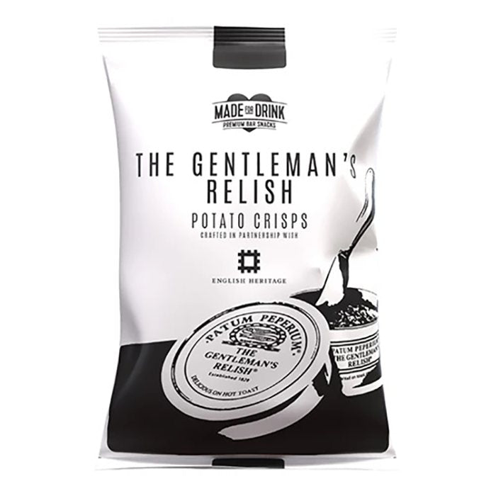 Made For Drink - The Gentleman's Relish Crisps, 150g | Pack of 12 ...