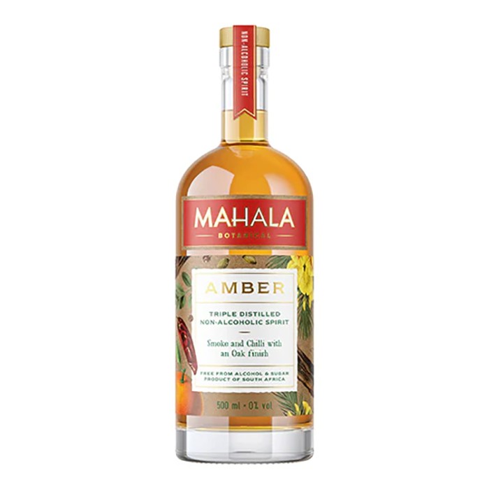 Mahala Botanical - Amber Alcohol-Free Dark Botanical Spirit, 500ml - C ...