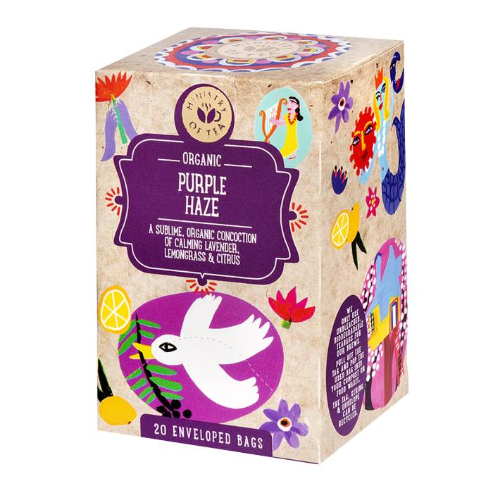 Ministry of Tea - Organic Purple Haze, 20 Bags – PlantX UK