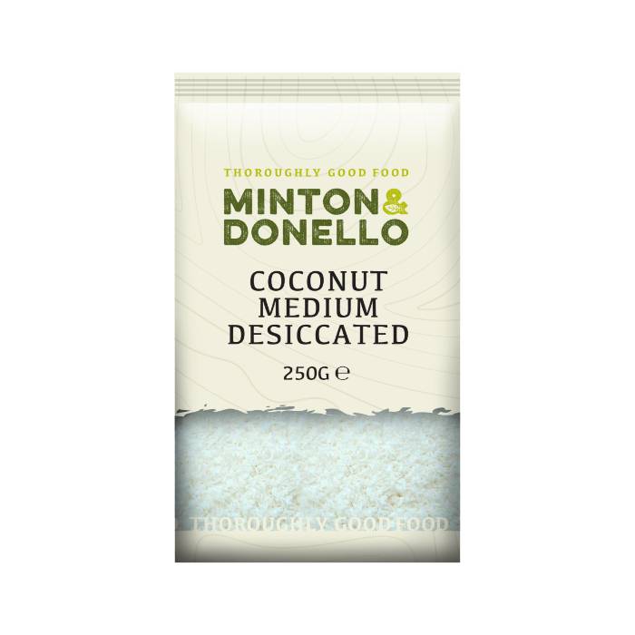 Minton & Donello - Coconut Medium Desiccated, 250g | Pack of 6 – PlantX UK