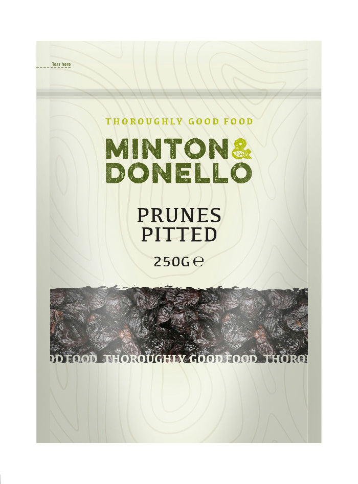 Minton & Donello - Organicanic Prunes Pitted, 250g | Pack of 6 – PlantX UK