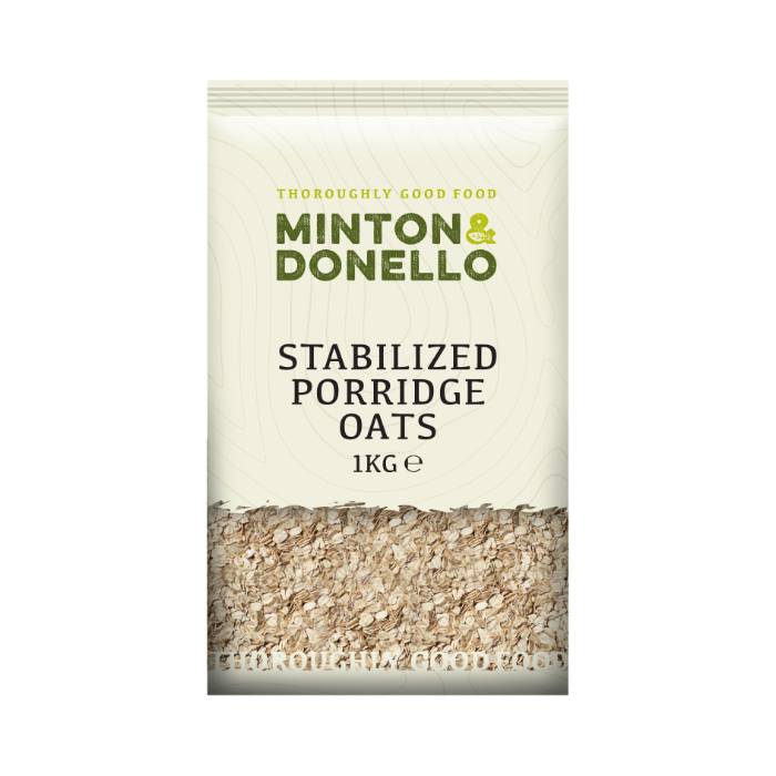 Minton & Donello - Stabilized Porridge Oats | Pack of 6 | Multiple Siz ...
