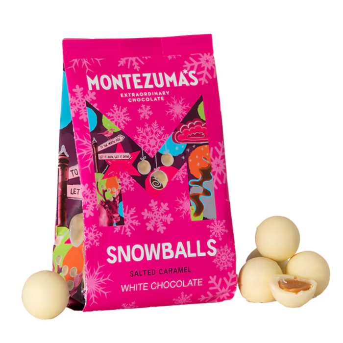 Montezumas - Caramel centre White Chocolate Snowballs | Multiple Size ...