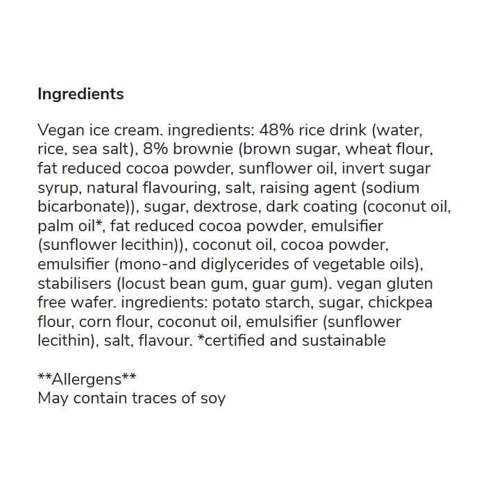 Naturli - Brownie Buzz Ice Cream Cones (x4), 200g – PlantX UK