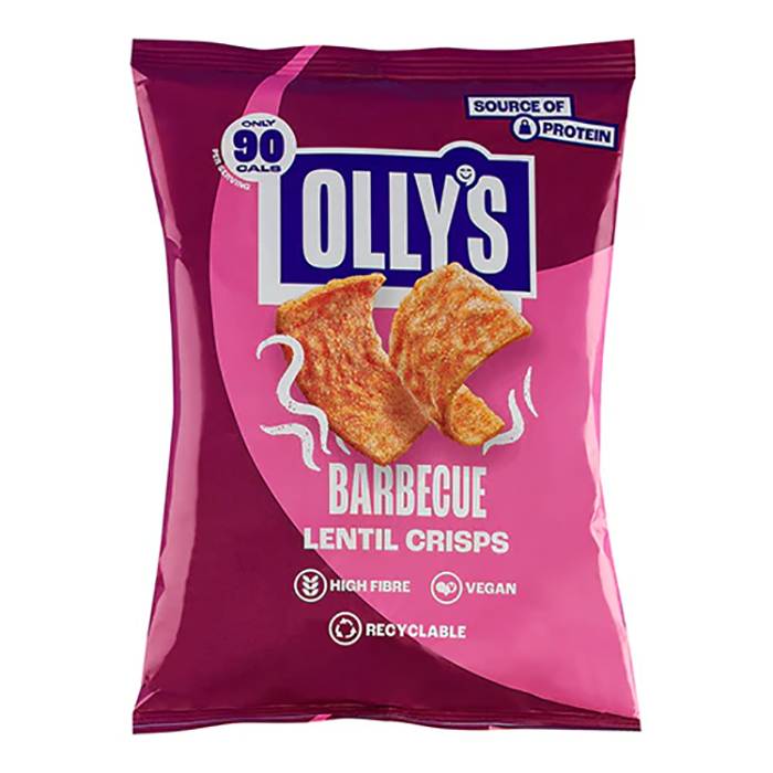 Olly's - Lentil Crisps - Barbecue | Multiple Sizes – PlantX UK