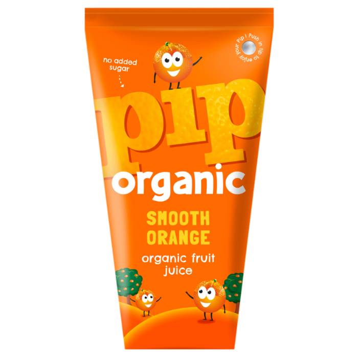 Pip Organic - Smooth Orange Fruit Juice, 180ml | Pack of 24 – PlantX UK