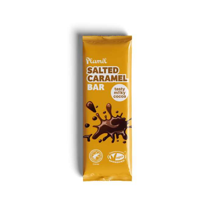 Plamil - Salted Caramel Bar, 40g | Pack of 12 – PlantX UK