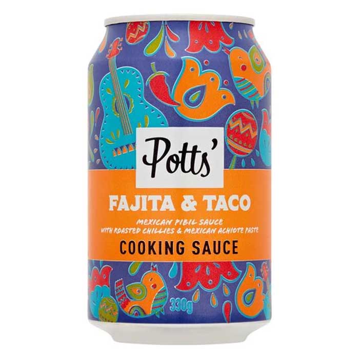 Potts - Mexican Fajita & Taco Cooking Sauce, 330g – PlantX UK