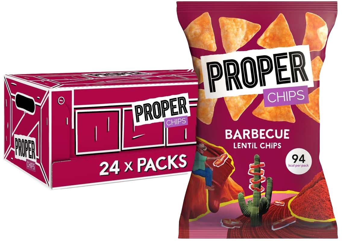 Proper Chips - Lentil Chips, 20g | Pack of 24 | Multiple Flavours ...