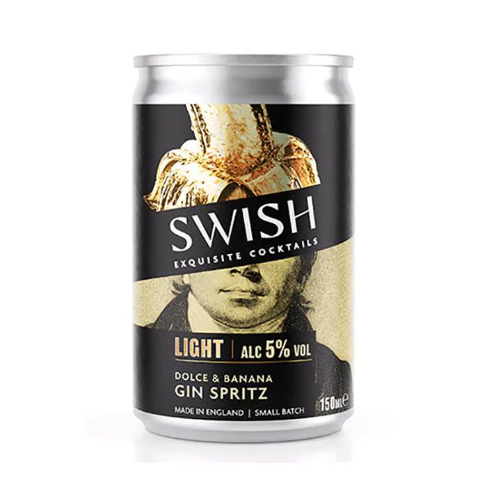 Swish Cocktails - Dolce & Banana Gin Spritz 5% ABV, 150ml - Pack of 48 ...