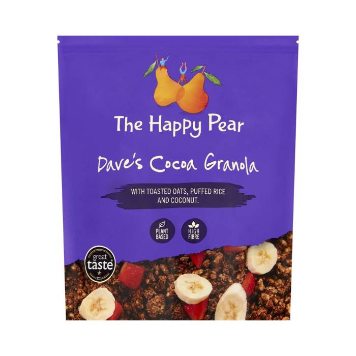 The Happy Pear - Dave's Cocoa Granola, 350g – PlantX UK