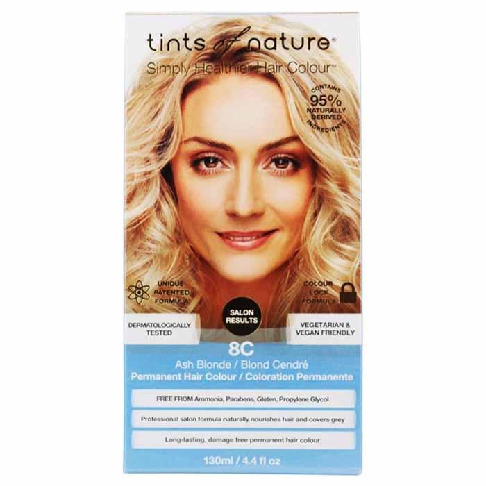 Tints Of Nature - 8C Ash Blonde Permanent Hair Dye, 130ml – PlantX UK