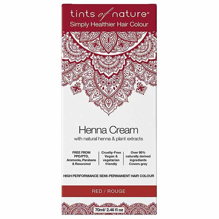 Tints Of Nature - Red Henna Cream Hair Dye, 70ml – PlantX UK