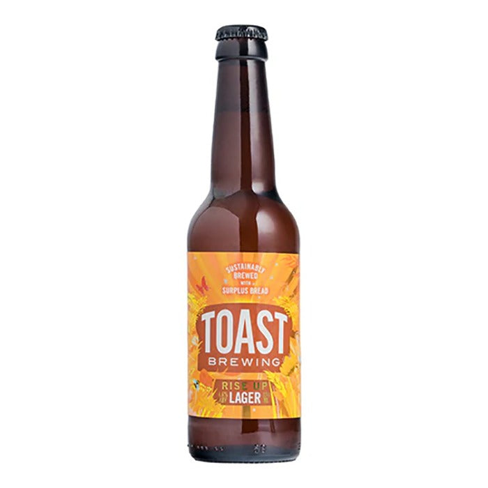 Toast Ale - Craft Lager Bottle - 5.0%, 330ml - Case of 12 – PlantX UK