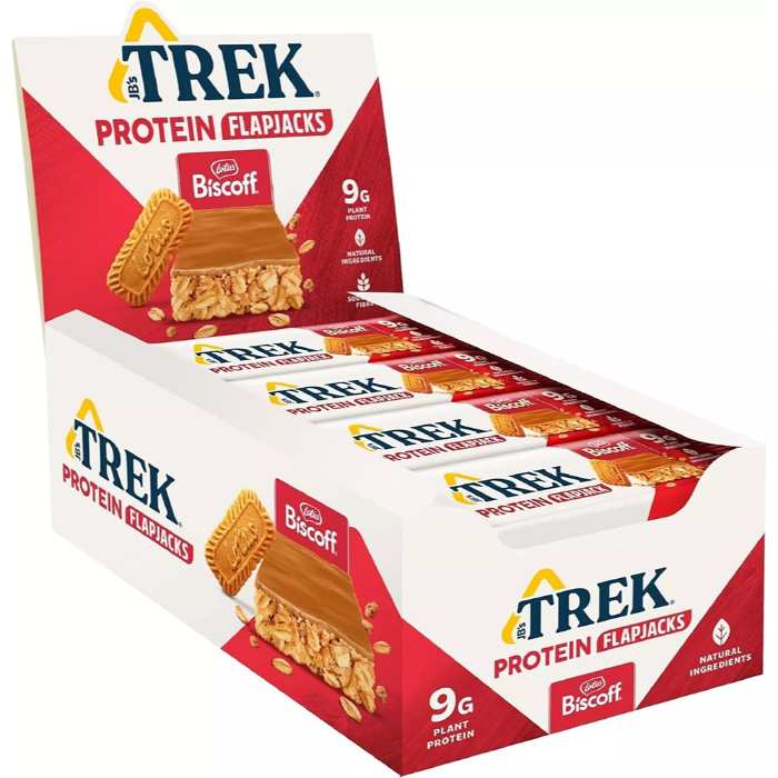 Trek - Trek Biscoff Protein Flapjack, 50g | Pack of 16 – PlantX UK